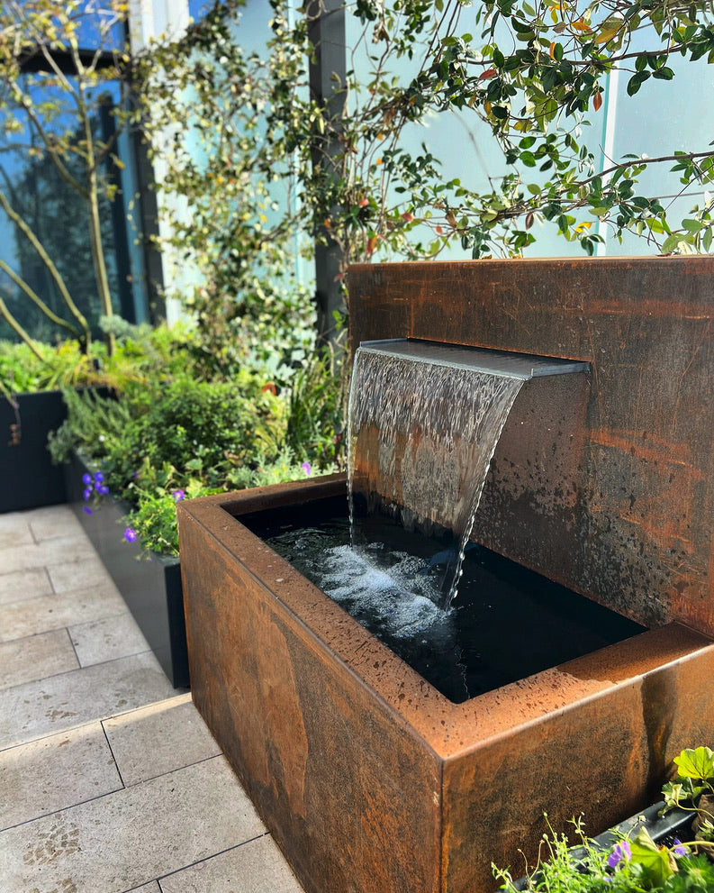 Outdoor Water Wall Water Feature Custom Outdoor Water Features