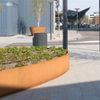 Corten steel Metal Ellipse Planter