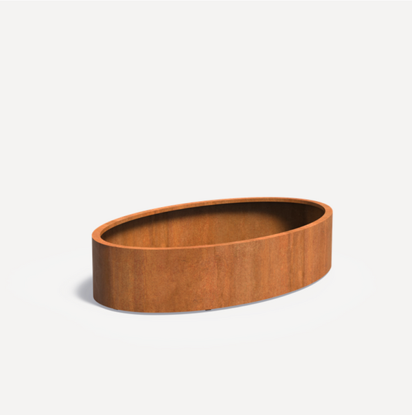 Corten steel Metal Ellipse Planter
