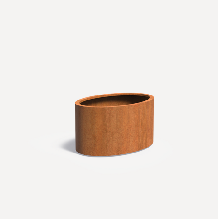 Corten steel Metal Ellipse Planter